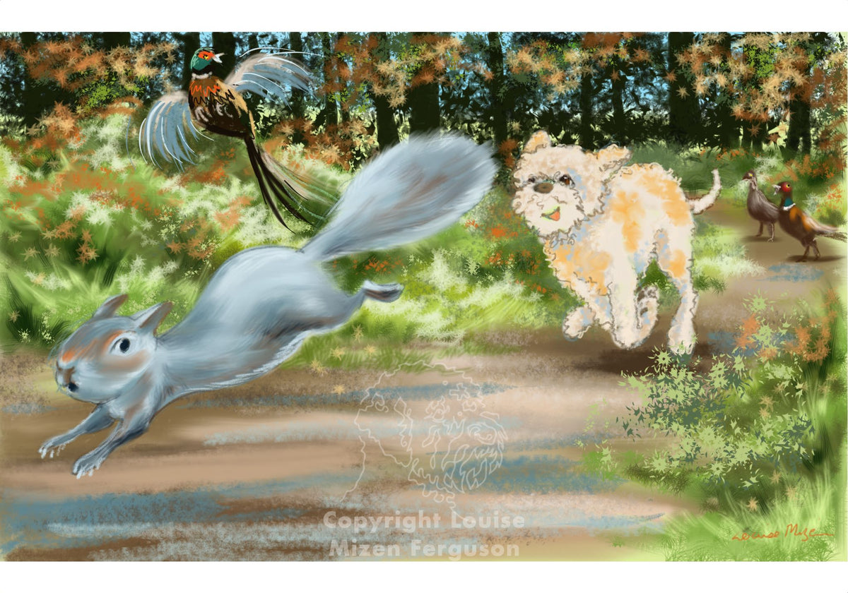 Lagotto are Natural Hunters - Limited Edition Print – Louise Mizen Ferguson